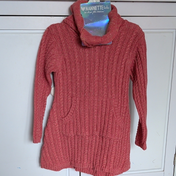 Nannette | Dresses | Nannette Girls Rose And Gold Sweater Dress | Poshmark